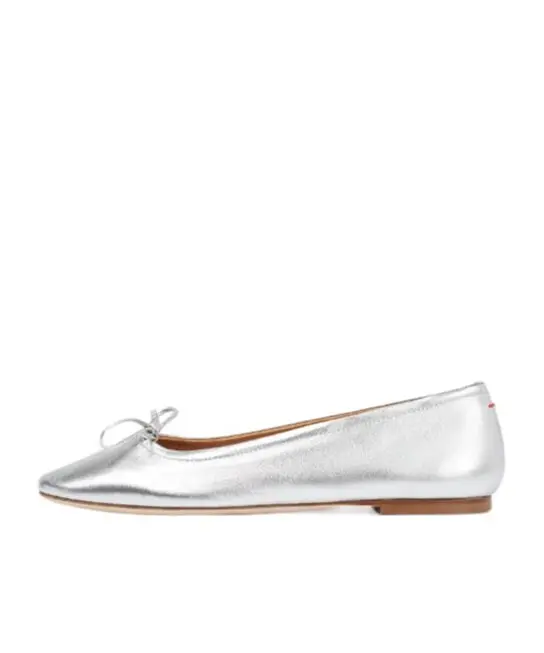 AeydĒ Delfina Ballet Flats - Silver