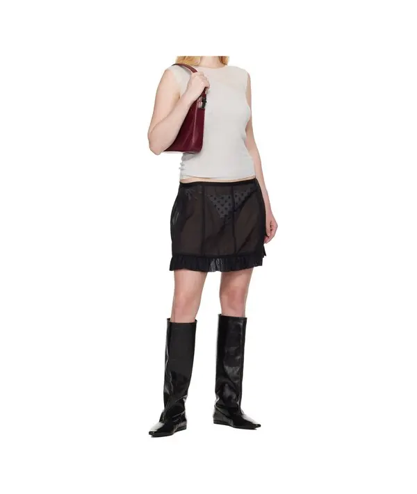 Paloma Wool Semi-transparent Ruffled Hem Skirt