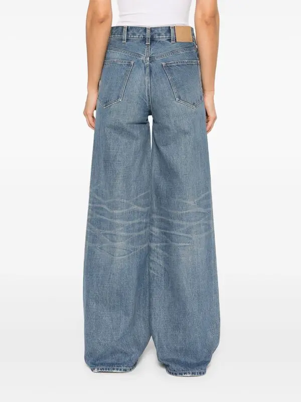 Celine Flared Surf Jeans In Union Wash Denim