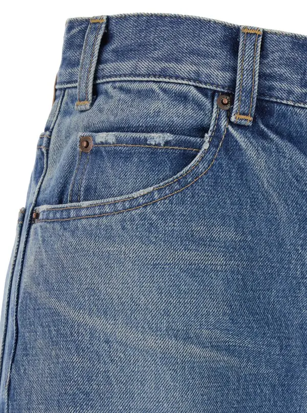 Celine Flared Surf Jeans In Union Wash Denim