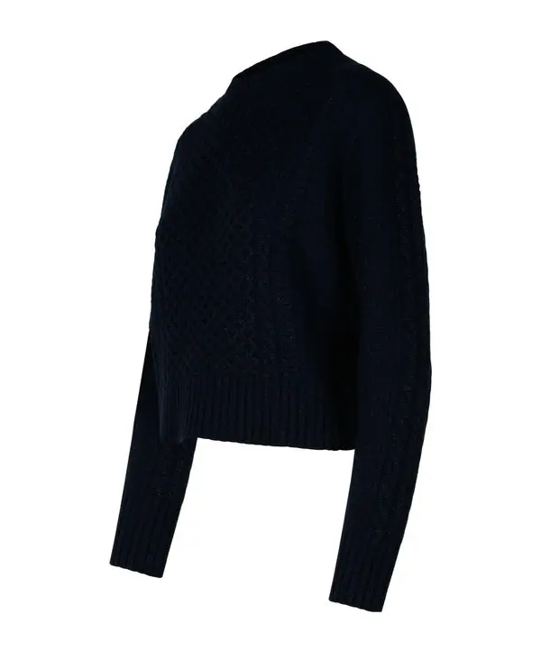 Fabiana Filippi Cable-knit Embellished Jumper - Blue
