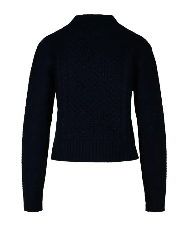 Fabiana Filippi Cable-knit Embellished Jumper - Blue