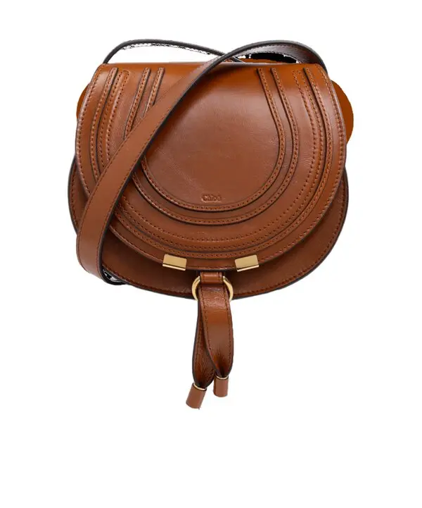 Chloé Marcie Saddle Bag - Brown