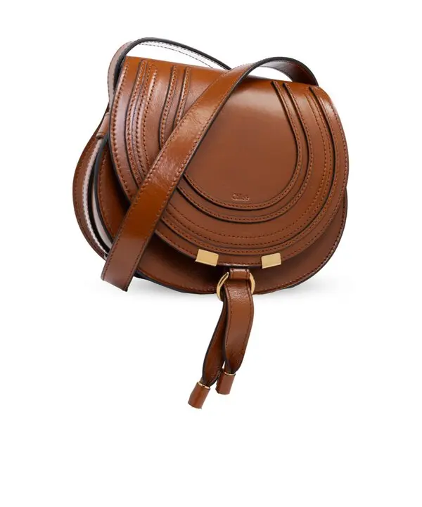 Chloé Marcie Saddle Bag - Brown