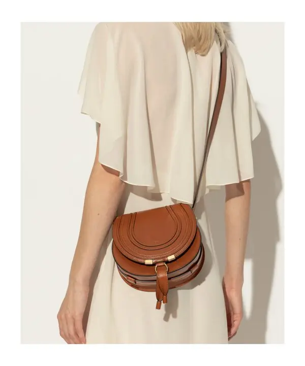 Chloé Marcie Saddle Bag - Brown