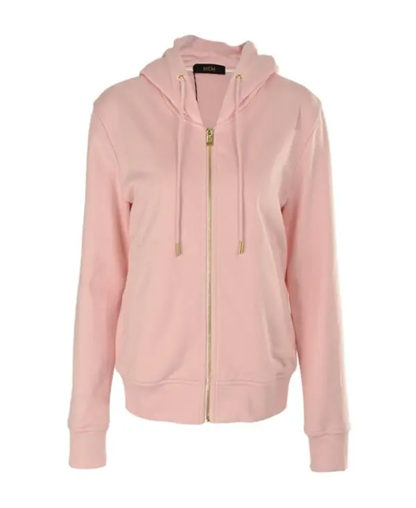 Mcm Zip-up Hooded Jacket With Long Sleeves