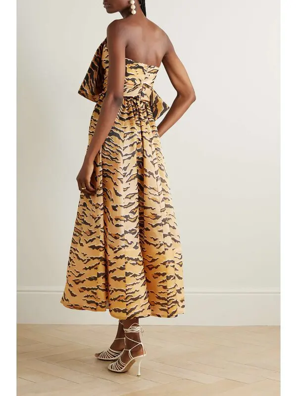 Zimmermann Strapless Printed Maxi Dress