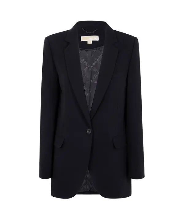 Michael Kors Crepe Blazer With Long Sleeves