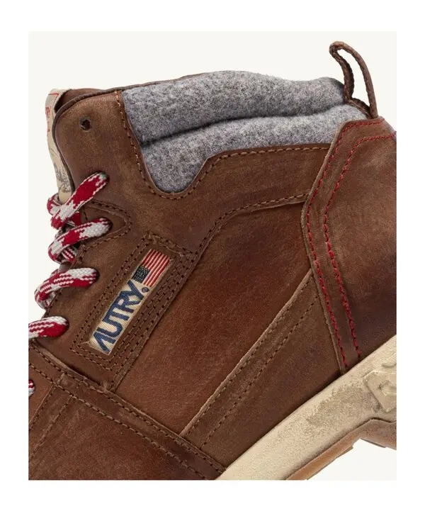 AUTRY Malga Lace-up Boots - Brown