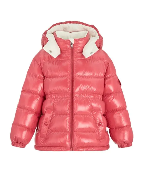 Moncler Maire Hooded Down Jacket - Red