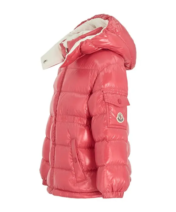 Moncler Maire Hooded Down Jacket - Red