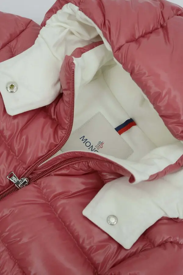 Moncler Maire Hooded Down Jacket - Red