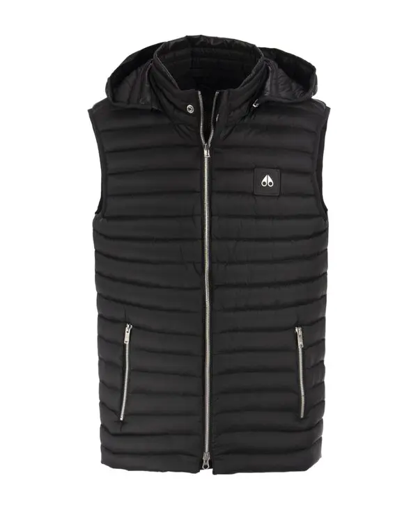 Moose Knuckles Logo-patch Padded Gilet - Black