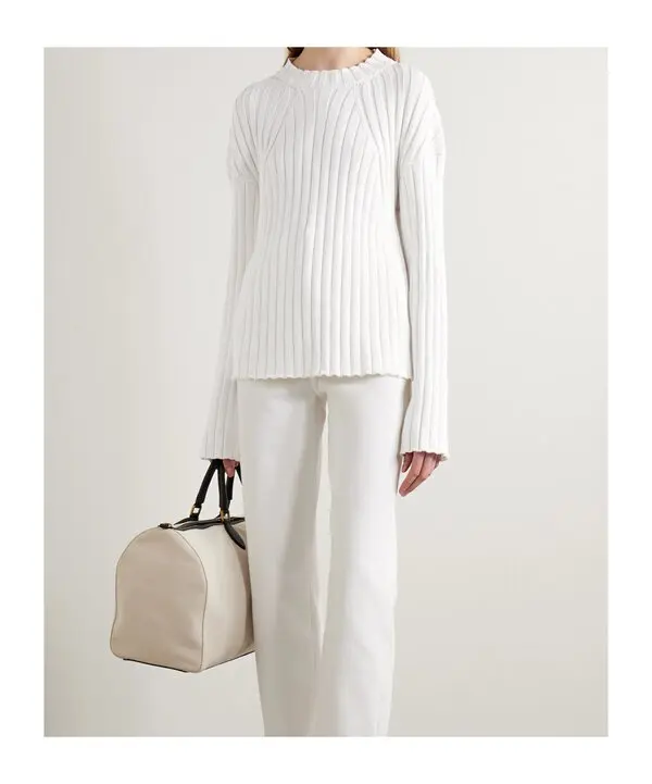 Khaite Ribbed Long-sleeved Sweater