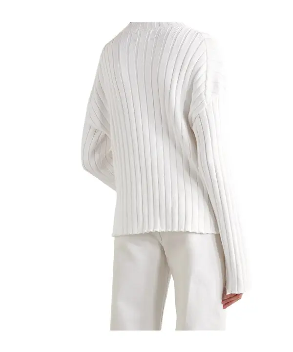 Khaite Ribbed Long-sleeved Sweater