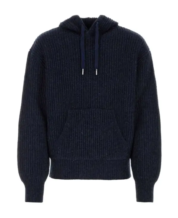 Ami Drawstring Knitted Hoodie