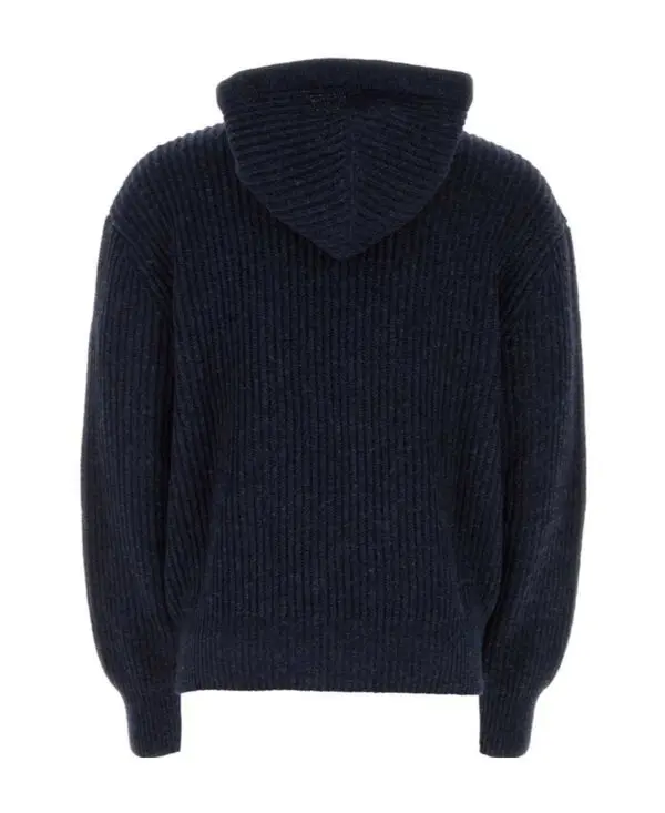 Ami Drawstring Knitted Hoodie