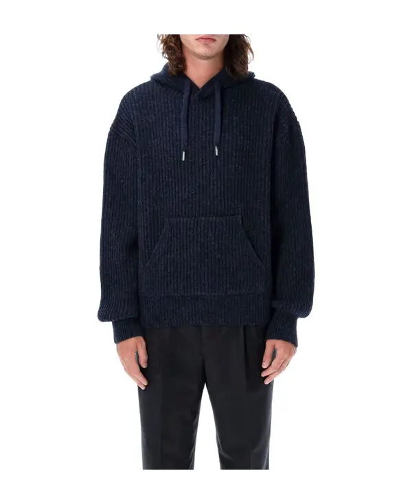Ami Drawstring Knitted Hoodie