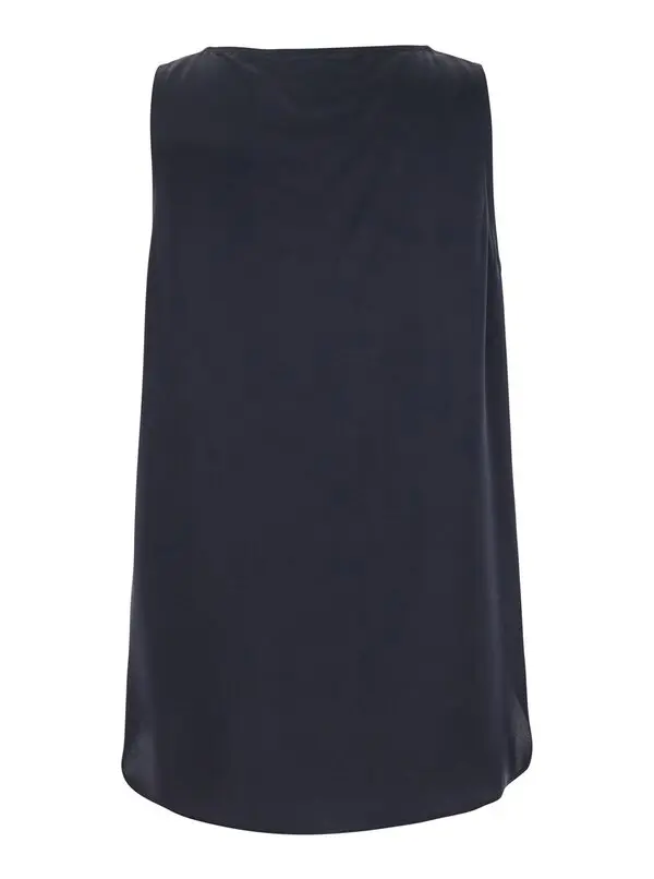 Max Mara Sleeveless Round Neck Top - Black