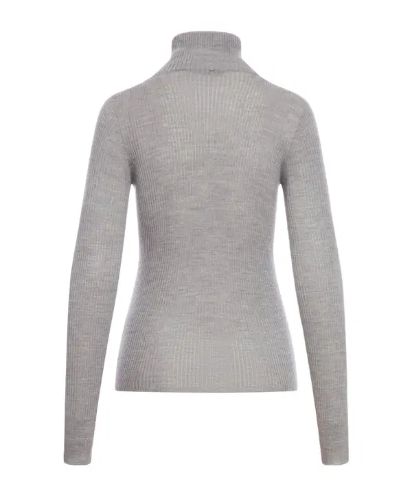 Sportmax Turtleneck Knitted Jumper - Medium Gray