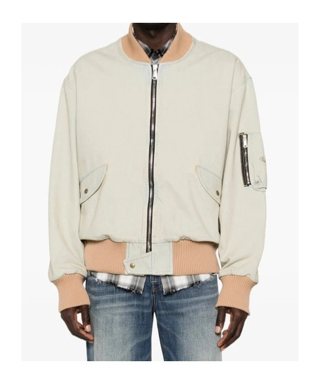 VIVIENNE WESTWOOD Bernardo Zipped Bomber Jacket - White