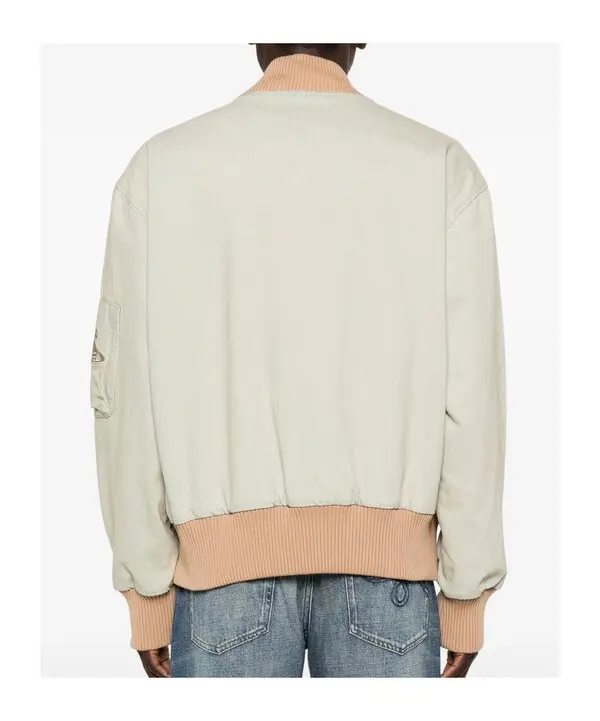 VIVIENNE WESTWOOD Bernardo Zipped Bomber Jacket - White