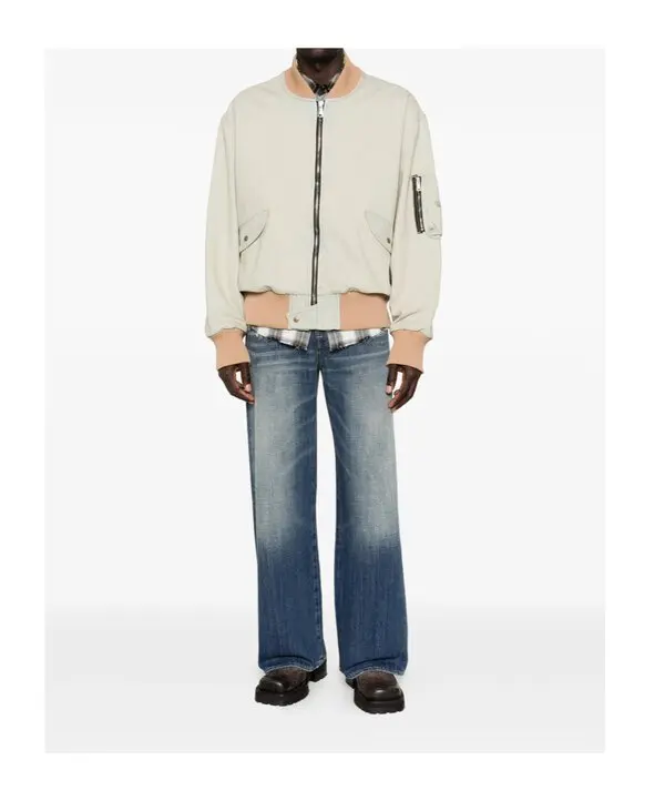VIVIENNE WESTWOOD Bernardo Zipped Bomber Jacket - White