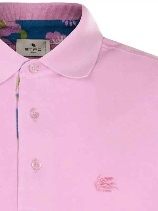 Etro Logo Embroidered Short-sleeved Polo Shirt