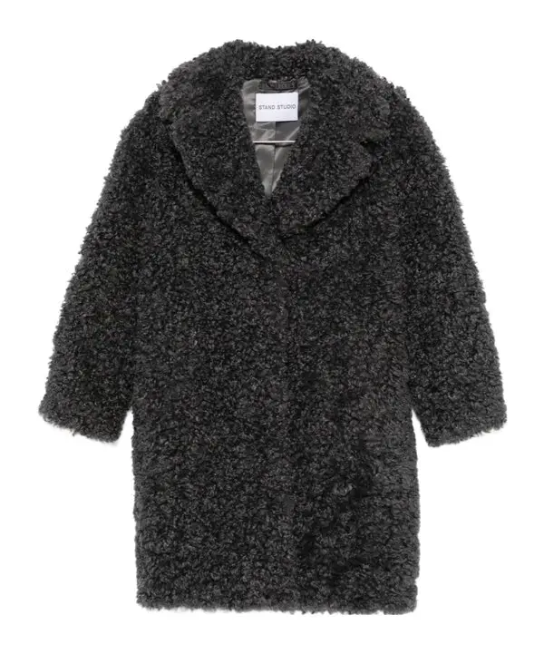 STAND STUDIO Camille Cocoon Coat - Grey