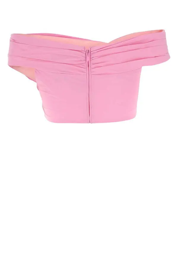 Dsquared2 Sleeveless Pleated Off-the-shoulder Top - No
