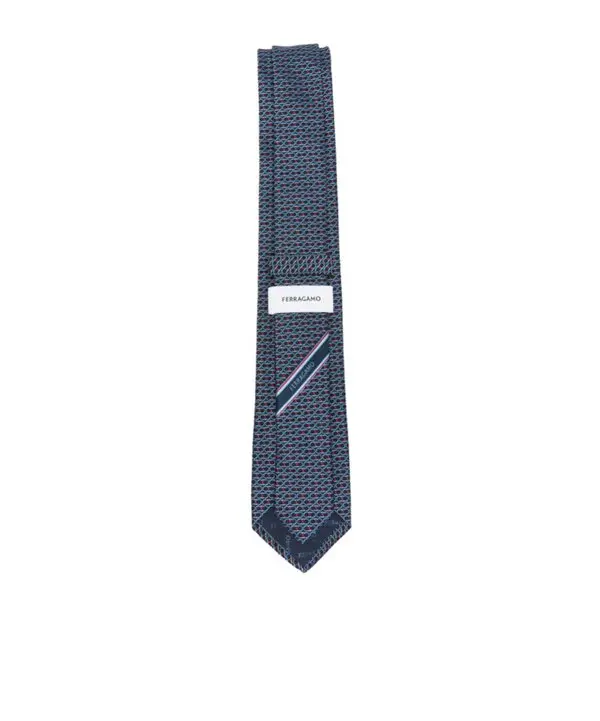 FERRAGAMO Pointed Tie - Blue
