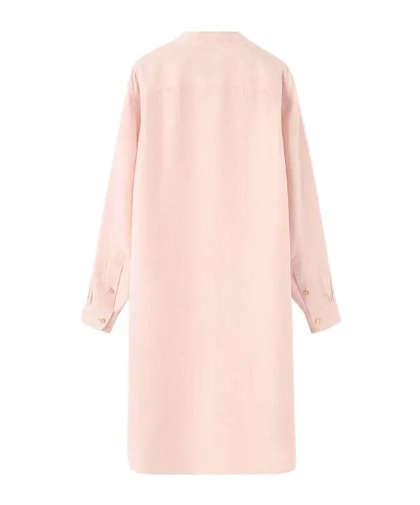 Loro Piana Long-sleeved Shirt Dress With Side Slit