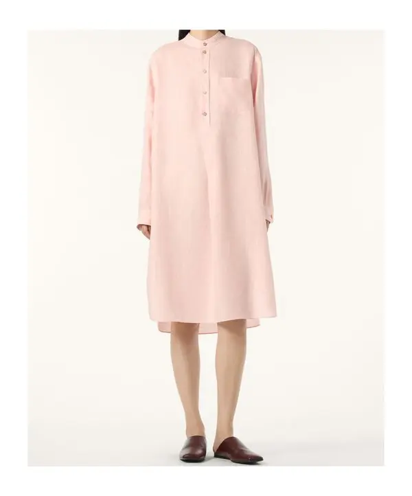 Loro Piana Long-sleeved Shirt Dress With Side Slit