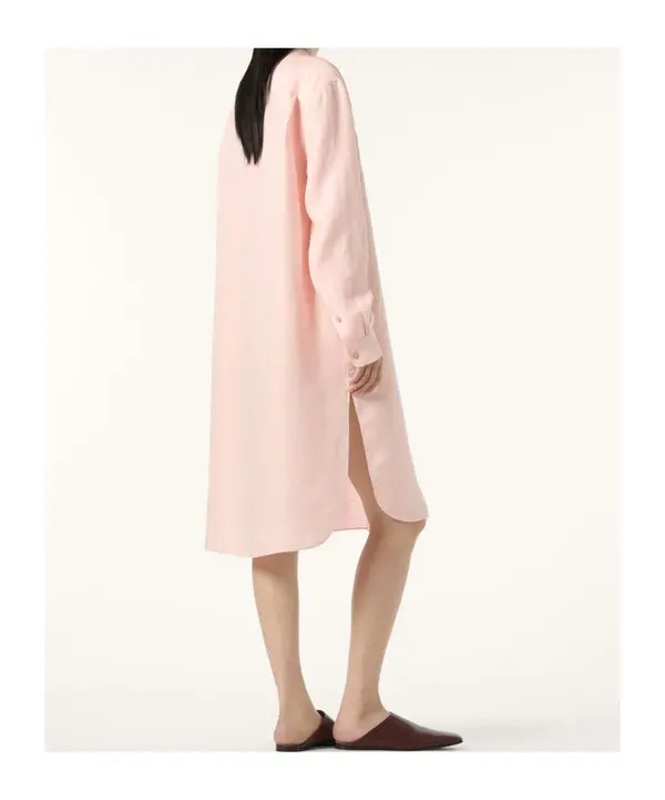Loro Piana Long-sleeved Shirt Dress With Side Slit