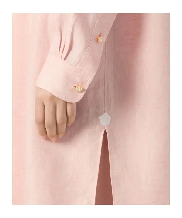 Loro Piana Long-sleeved Shirt Dress With Side Slit