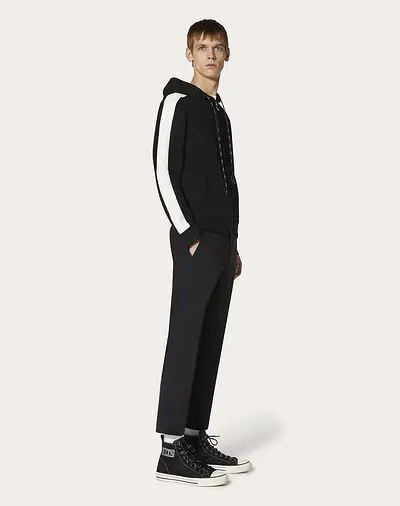 Valentino Garavani Vltn Patch Zip-up Hoodie