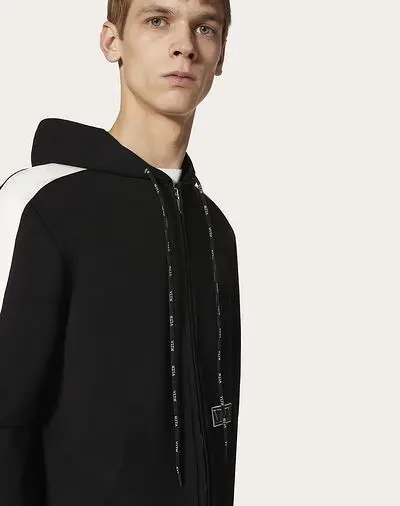 Valentino Garavani Vltn Patch Zip-up Hoodie