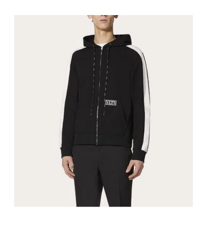 Valentino Garavani Vltn Patch Zip-up Hoodie