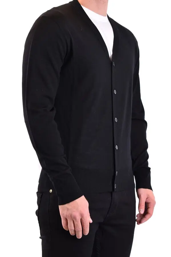 Neil Barrett Fine-knit Wool Cardigan - Black