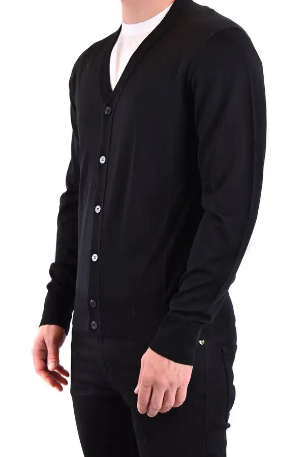 Neil Barrett Fine-knit Wool Cardigan - Black