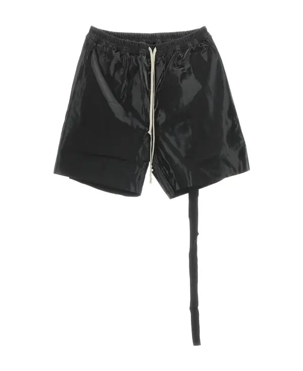 Rick Owens High-shine Drawstring Waistband Shorts - Black
