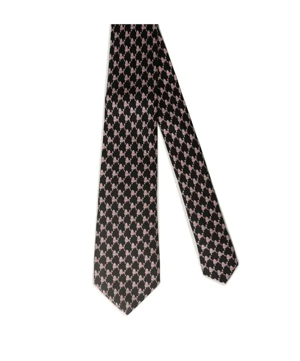 Mulberry Logo Printed Neck Tie
