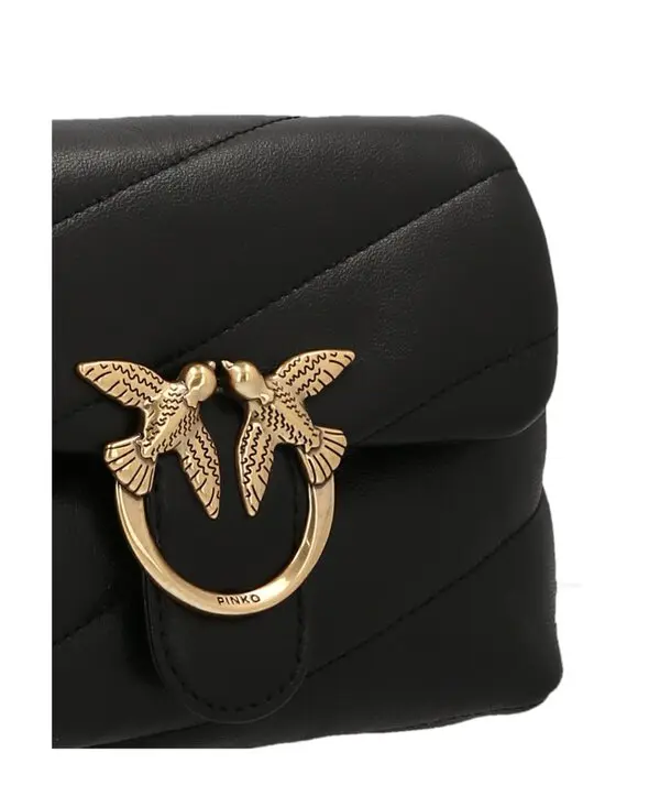 Pinko Love Baby Puff Quilted Crossbody Bag - Black