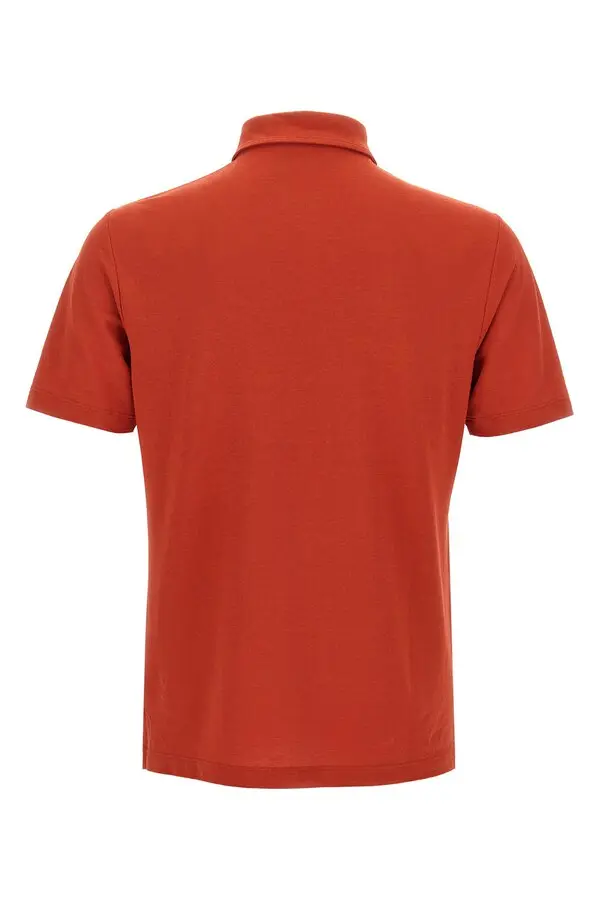 ZANONE Short-sleeved Polo Shirt - Red
