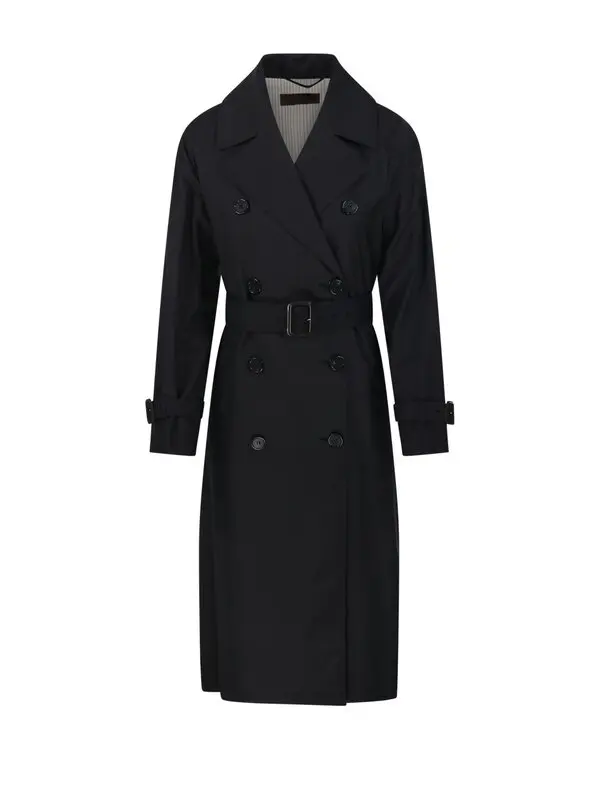 Max Mara Fiorito Belted Trench Coat - Black