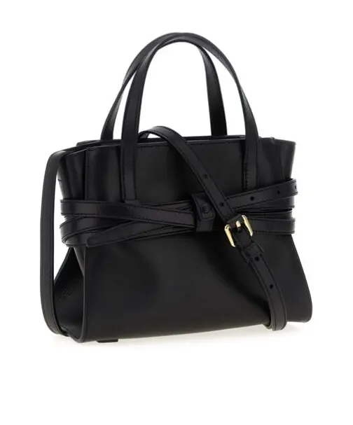Moschino Tie Me Small Handbag - Black