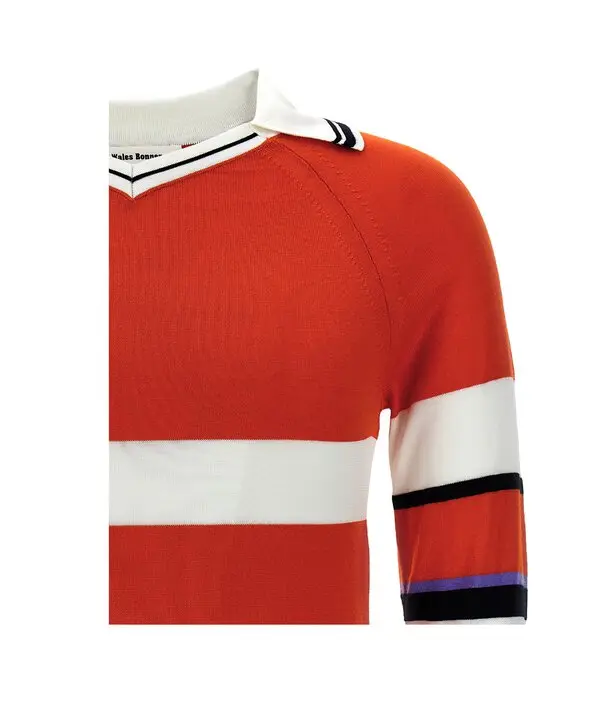 WALES BONNER Striped Knit Pullover