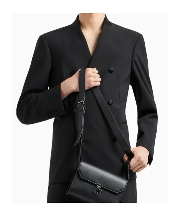 Emporio Armani V-neck Double Breasted Blazer