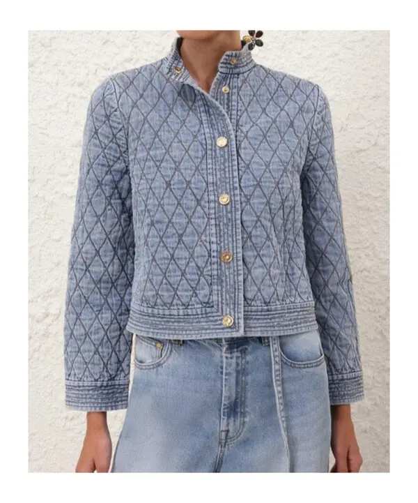 Zimmermann Denim Quilted Jacket