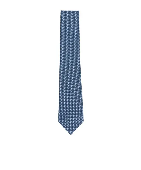 FERRAGAMO Pointed Tie - Blue